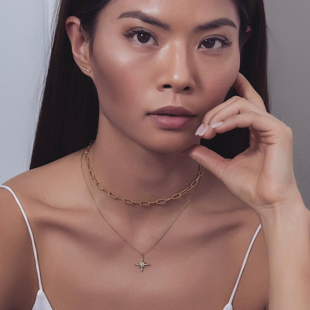Gold Chain Necklace Women, Chunky Link Chain Necklace