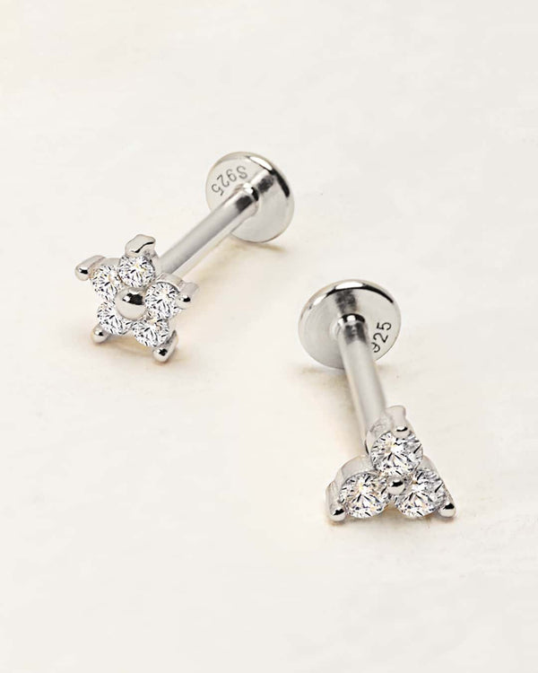 Flat Back Earrings, Flat Back Studs, Helix Earrings | AMYO