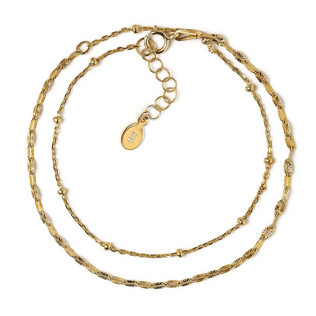 Dainty Double Layered Gold Bracelet, Delicate Gold Bracelets – AMYO Jewelry