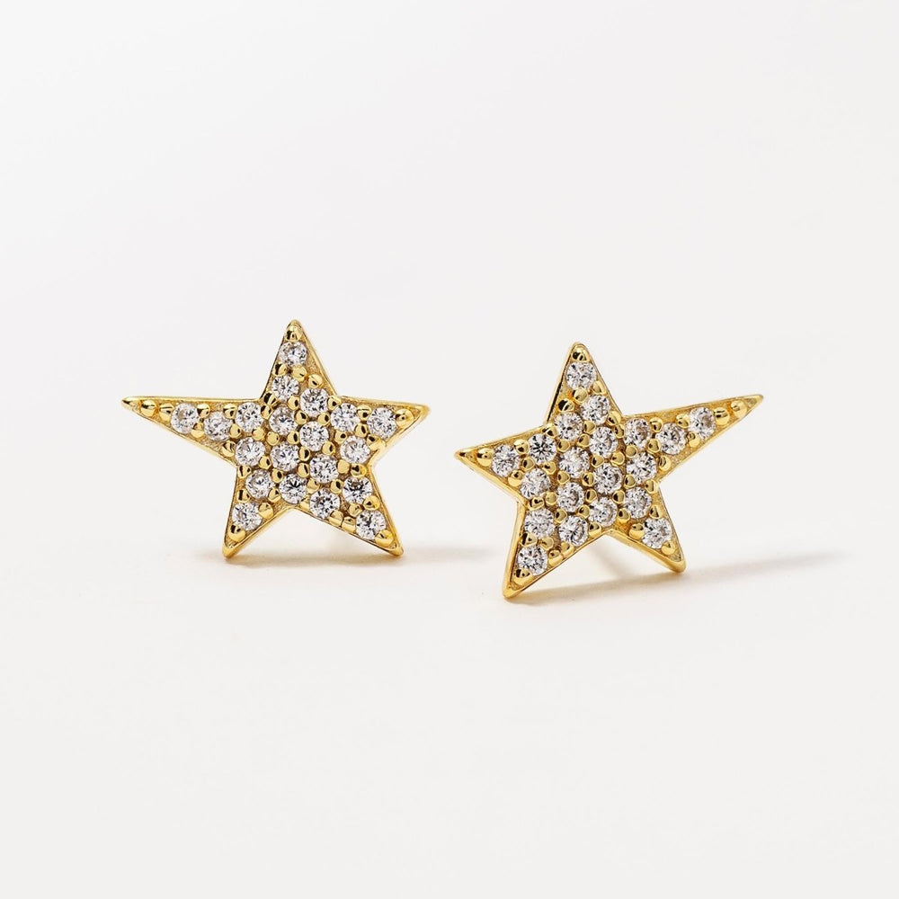 Celestial Jewelry, Star Earrings, Star Hoop Earrings | AMYO