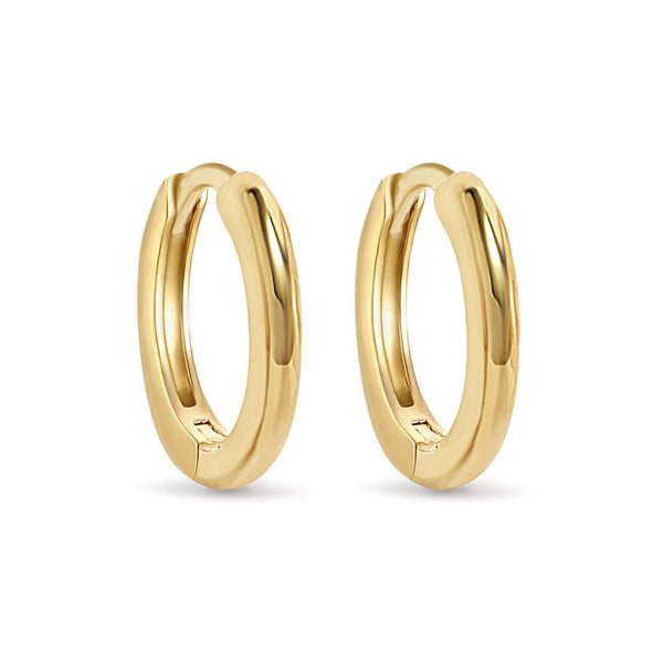 14K Gold Hoop Earrings, Real Gold Hoop Earrings | AMYO