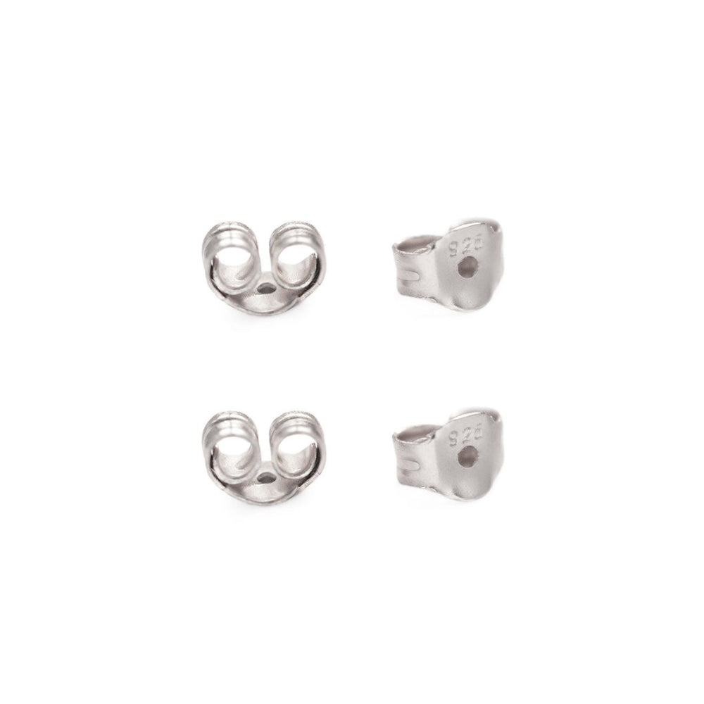 Silver Butterfly Back Earrings, Earring Backs