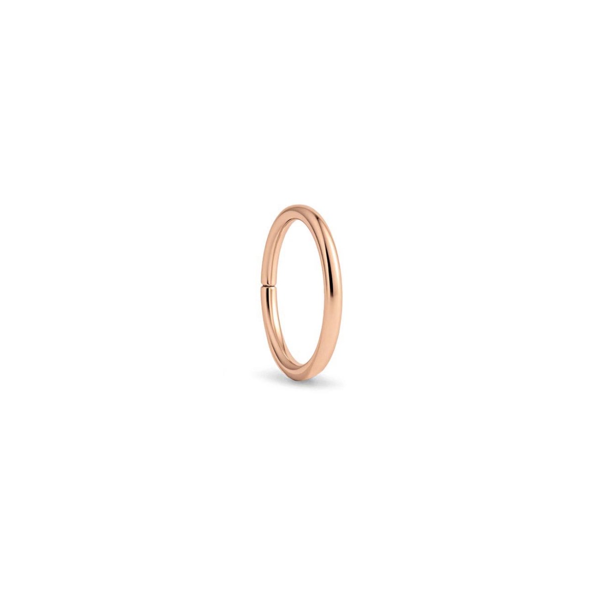 14K Rose Gold Helix Jewelry, Seamless Clicker Ring