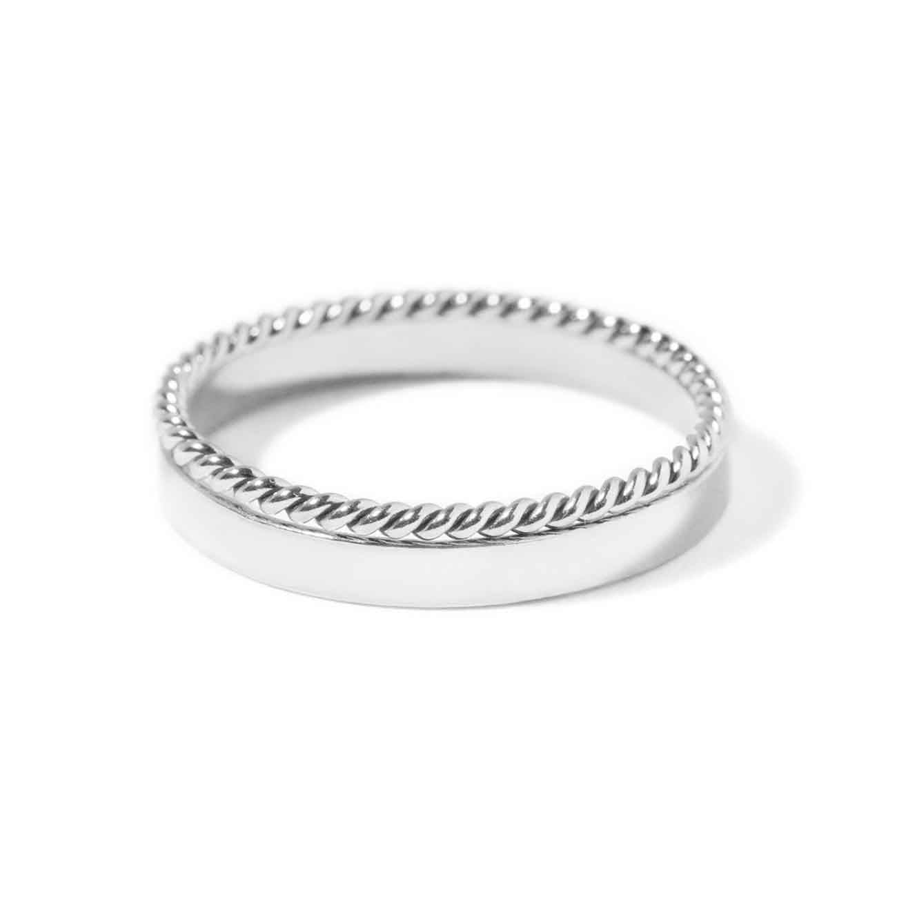 Dainty Rings, Stacker Rings, Classic Band and Rope Ring Set