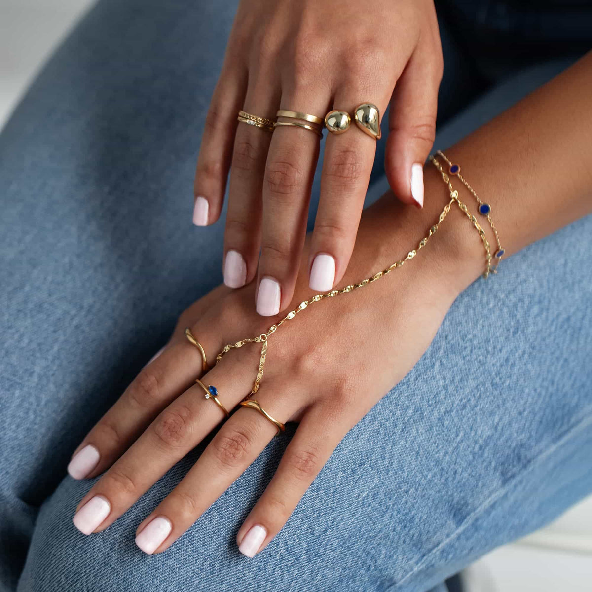 Sapphire Blue Ring, September Birthday Gifts, Gold Rings – AMYO Jewelry