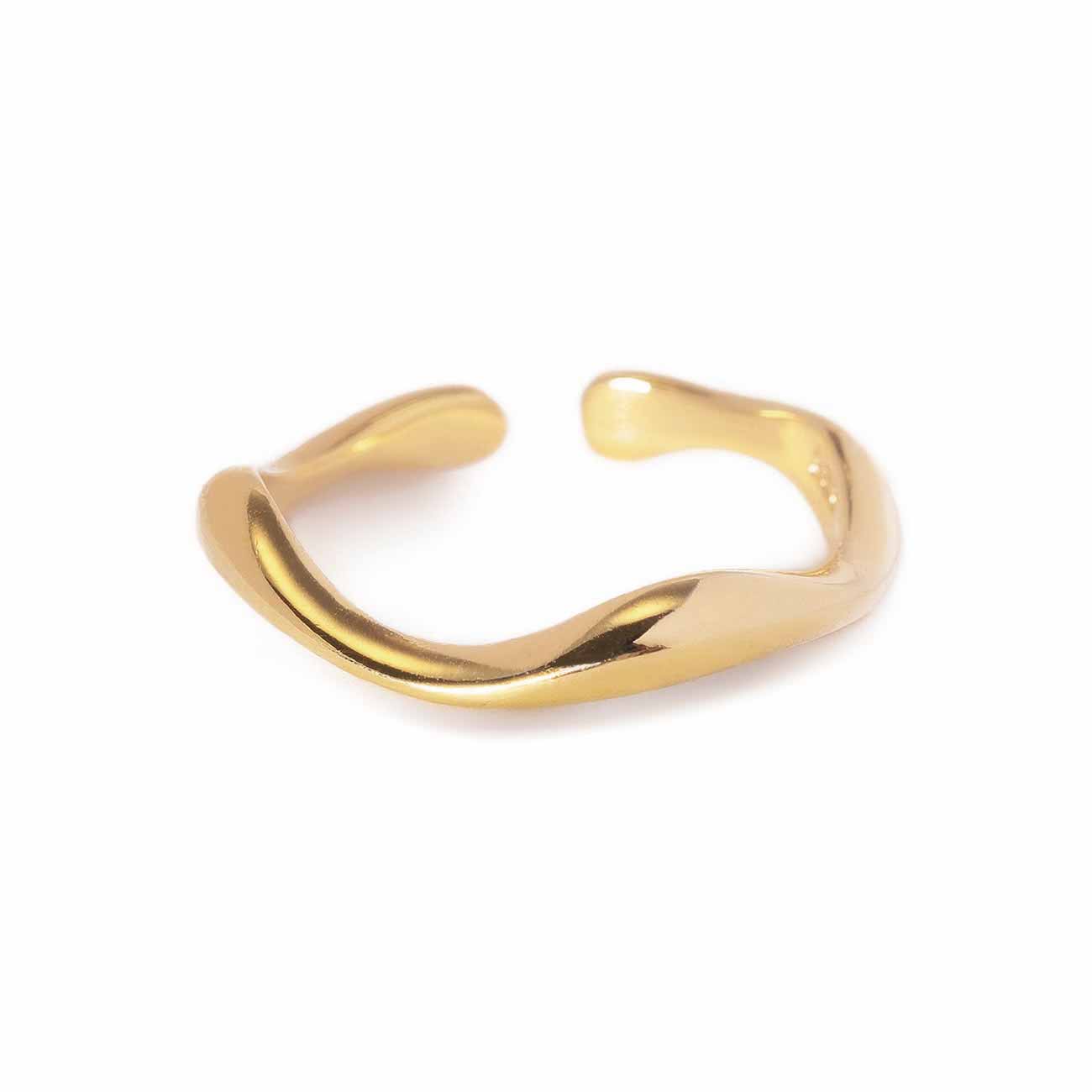Dainty Stacker Rings, Dali Wave Stacking Ring